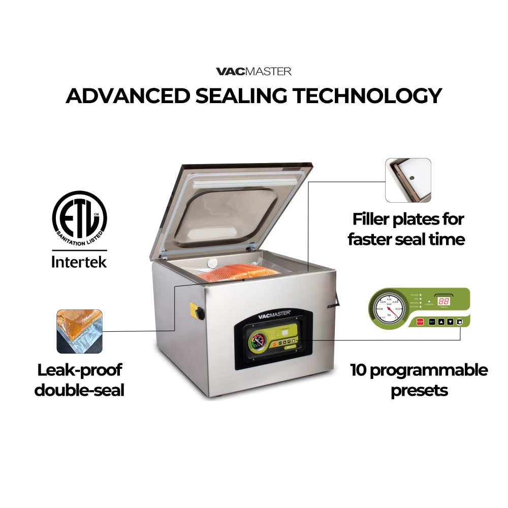 VacMaster VP320 Chamber Vacuum Sealer w/ 16" Seal Bar, 110v