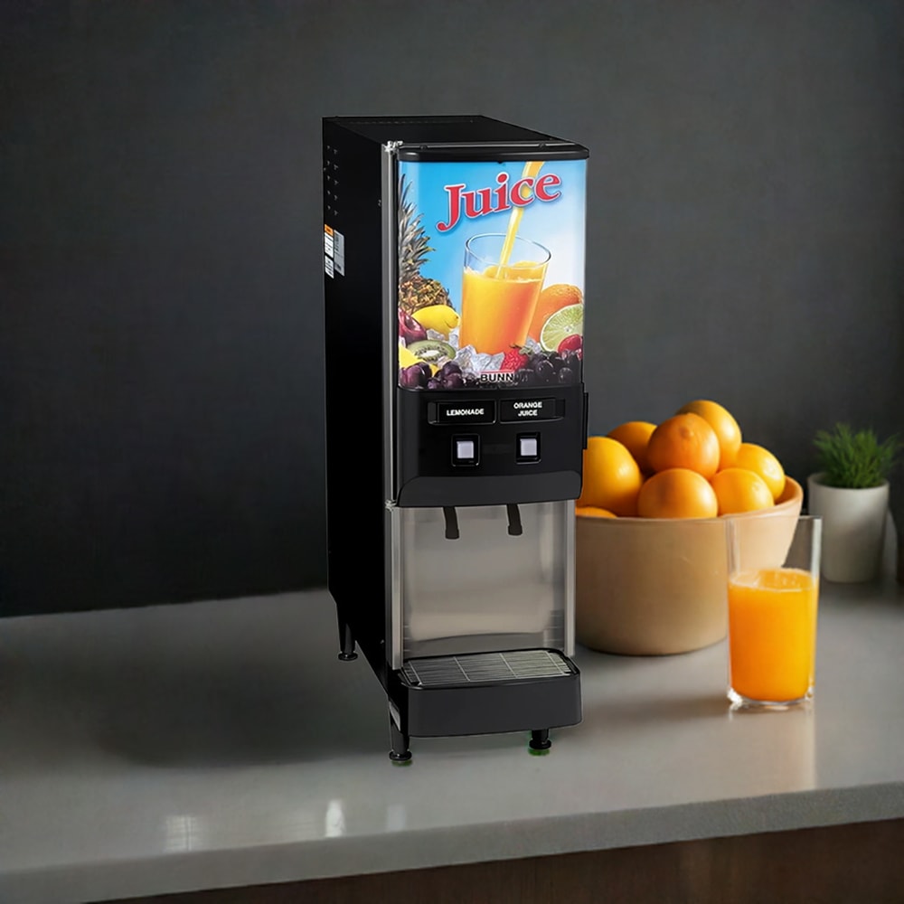 Bunn JDF-2S Silver Series® Refrigerated Drink Dispenser w/ (2) 5 gal ...