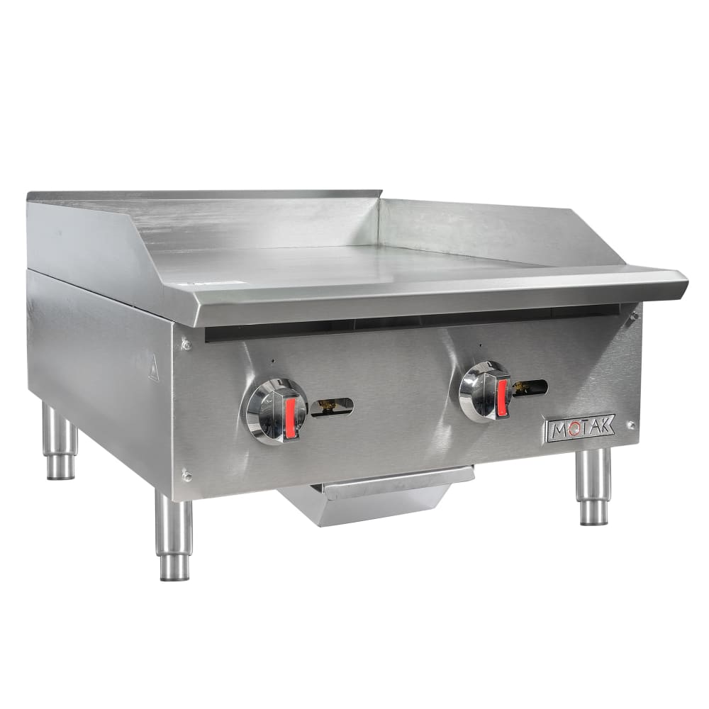 MoTak MGR24 24" Gas Griddle w/ Manual Controls - 3/4" Steel Plate ...
