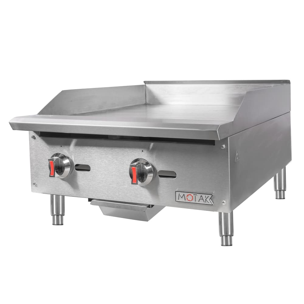 MoTak MGR24 24" Gas Griddle w/ Manual Controls - 3/4" Steel Plate ...