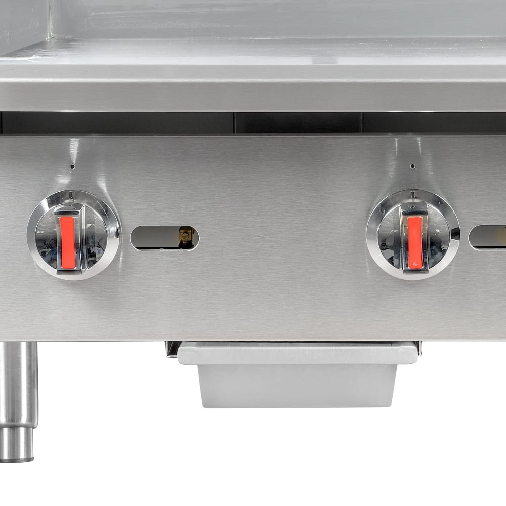 MoTak MGR24 24" Gas Griddle w/ Manual Controls - 3/4" Steel Plate ...