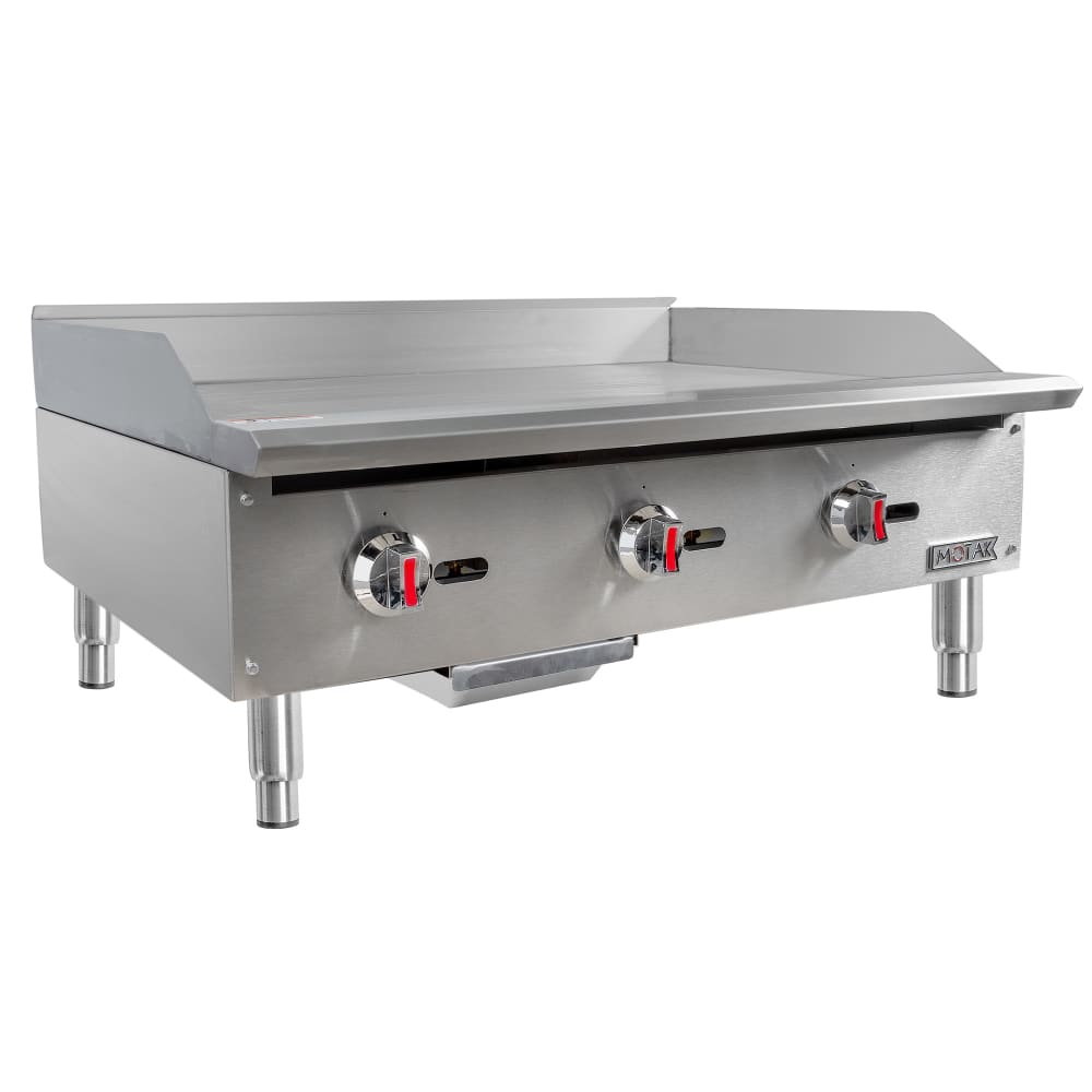 MoTak MGR36 36" Gas Griddle w/ Manual Controls - 3/4" Steel Plate ...