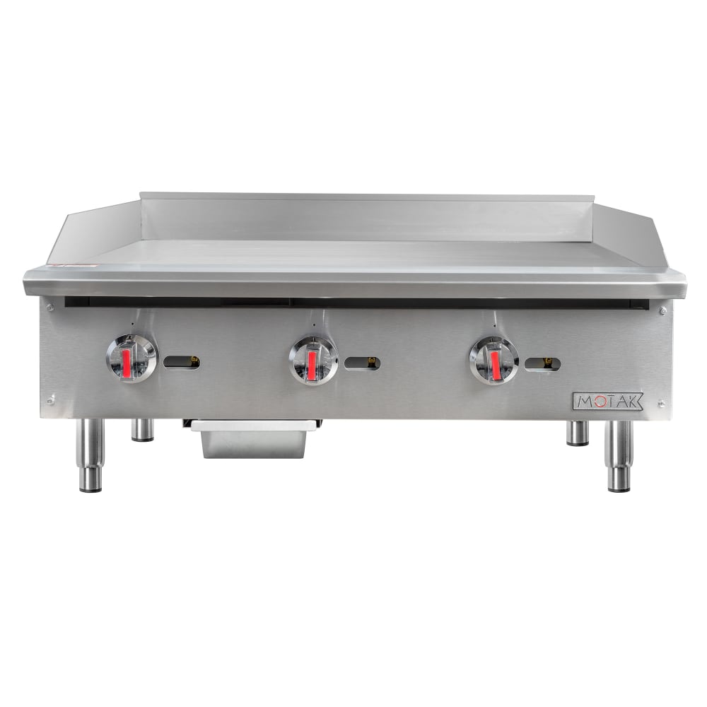 MoTak MGR36 36" Gas Griddle w/ Manual Controls - 3/4" Steel Plate ...