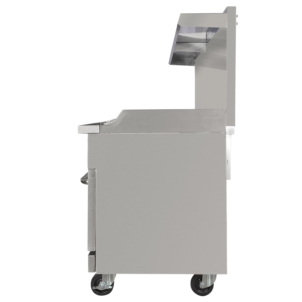 MoTak MR10-G24-C-S 60" 6 Burner Gas Range w/ Griddle - (2) Standard ...