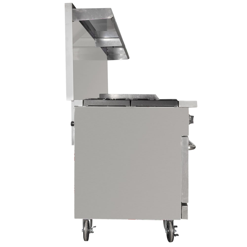 MoTak MR10-G24-C-S 60" 6 Burner Gas Range w/ Griddle - (2) Standard ...