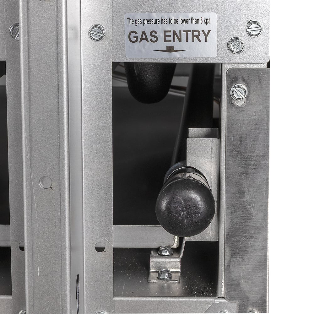 MoTak MR10-G24-C-S 60" 6 Burner Gas Range w/ Griddle - (2) Standard ...