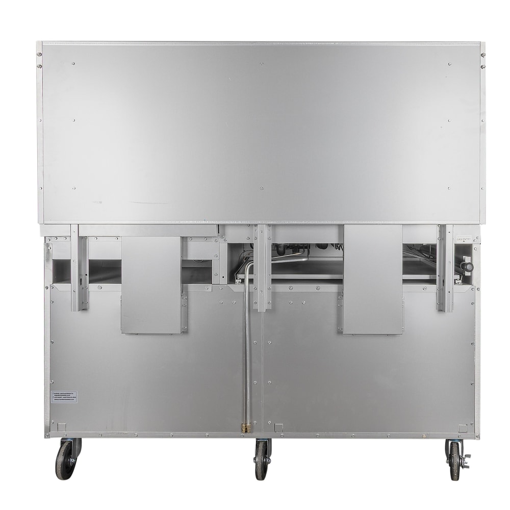 MoTak MR10-G24-C-S 60" 6 Burner Gas Range w/ Griddle - (2) Standard ...