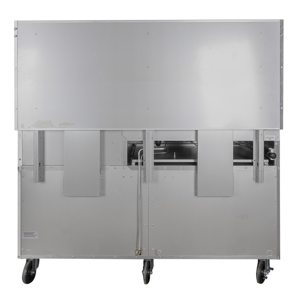 MoTak MR10-RGB24-N-C-S 60" 6 Burner Gas Range w/ Griddle/Broiler & (2 ...