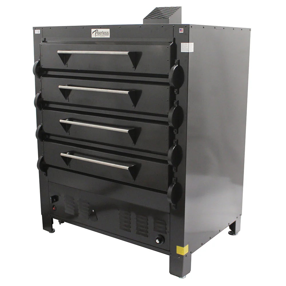 Peerless Ovens 2348B Floor Model Quadruple Bakery & Pizza Deck Oven ...
