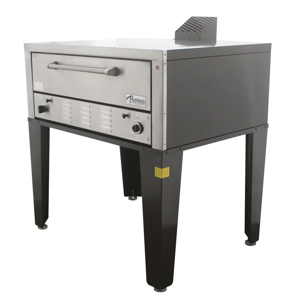 Peerless Ovens CW41P Floor Model Single Pizza Deck Oven - Natural Gas
