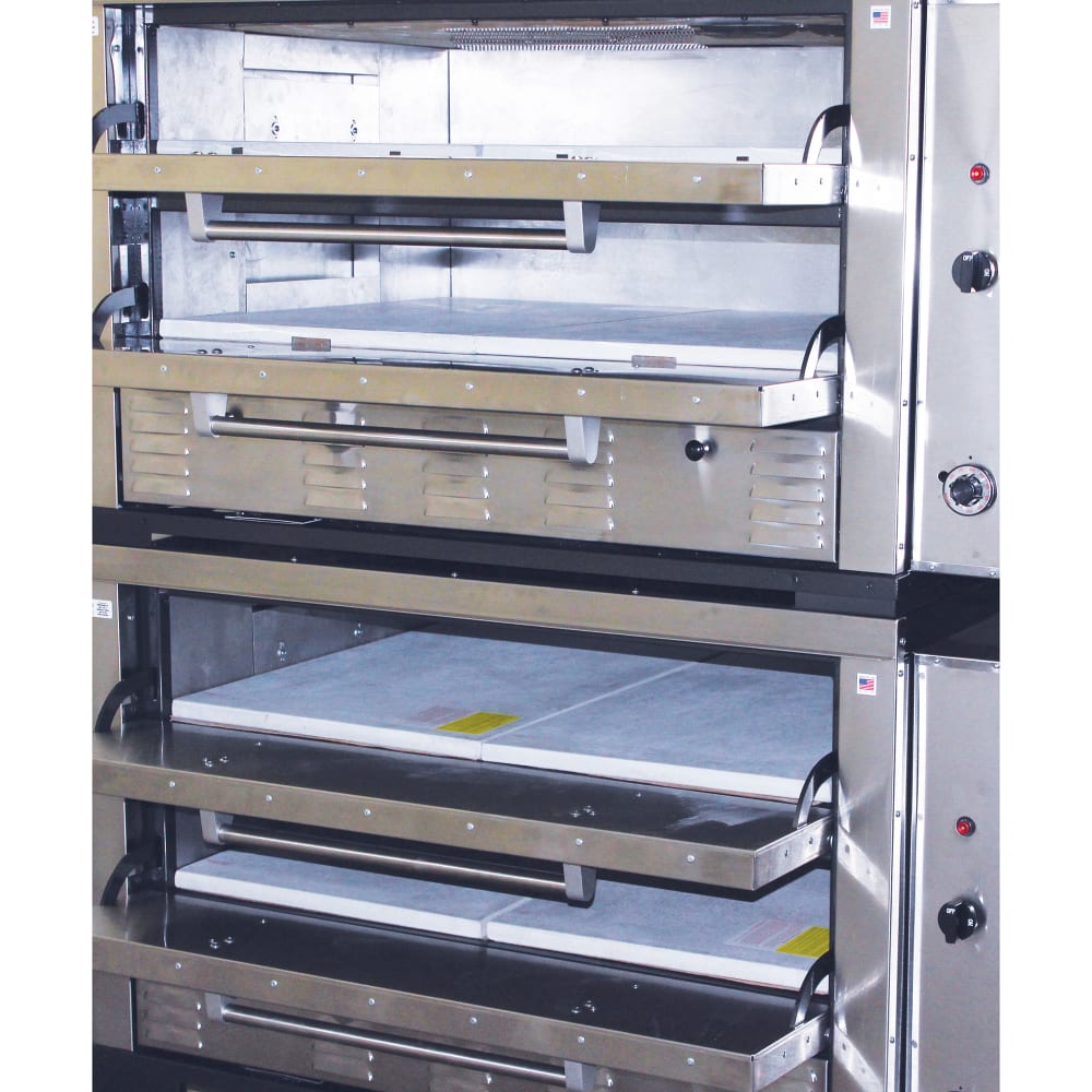 Peerless Ovens CW62PSC Floor Model Quadruple Pizza Deck Oven - Liquid ...