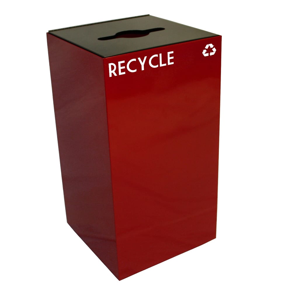 Witt 28 gal Multiple Materials Recycle Bin - Indoor, Fire Resistant ...