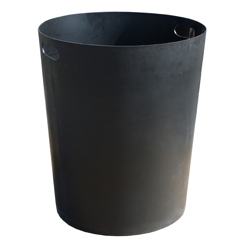 plastic trash can round