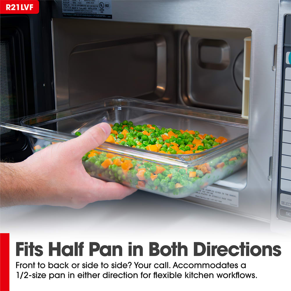 Sharp R-21LVF 1000w Commercial Microwave w/ Touch Pad - 120v