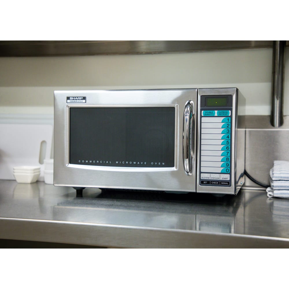 Sharp R-21LVF 1000w Commercial Microwave w/ Touch Pad - 120v