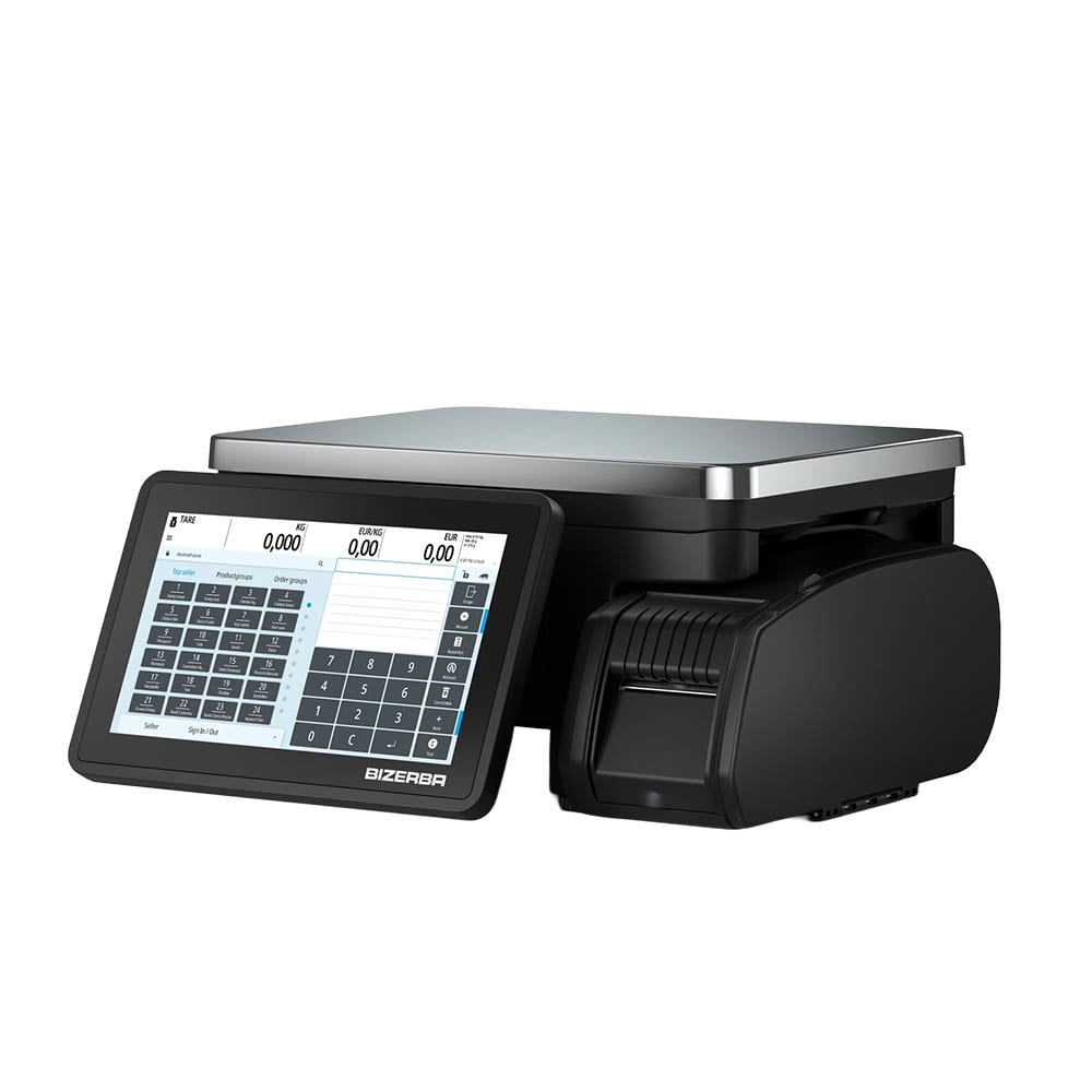 Bizerba Q1 100 30 lb Price Computing Scale w/ Label Printer - Front ...