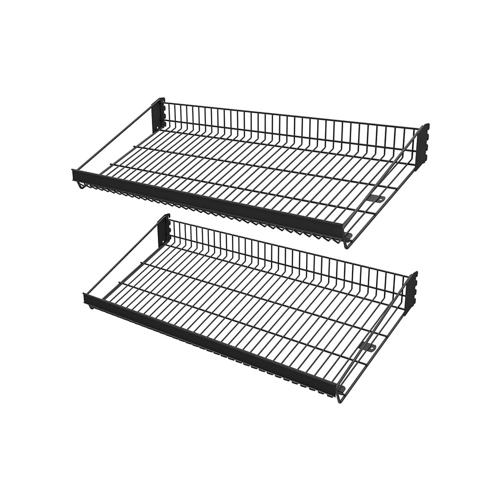 Imageworks V45068 Planniq Core® Angled Wire Shelves - 36" x 14", Black