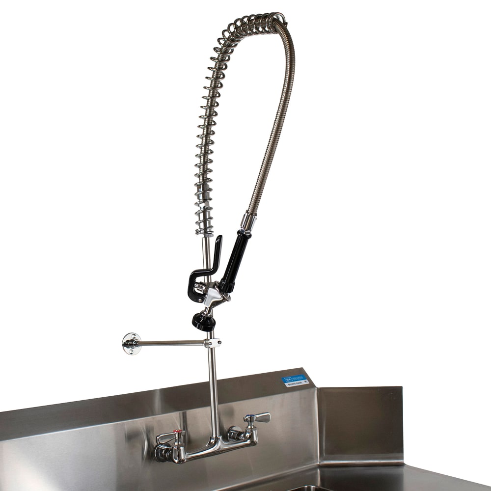Splash 37 5/8" Wall Mount Pre Rinse Faucet - 2 GPM, Base with Nozzle (G ...