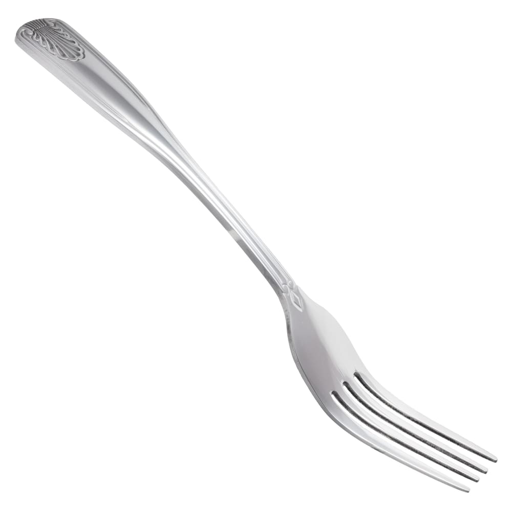 ABC Pro 7 5/8" Dinner Fork with 18/0 Stainless Grade, Shell Pattern ...