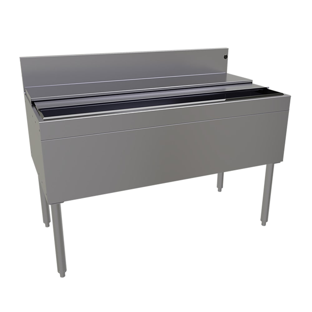 Glastender IBB-48-CP10 48" Main Line Ice Bin w/ 170 lb Ice Bin & 10 ...