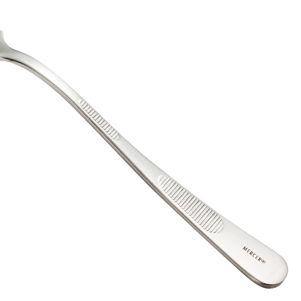 Mercer Culinary M35141 7 7/8" Slotted Plating Spoon - Stainless Steel