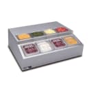 APW RTR-8 Refrigerated Topping Rail w/ (8) Sixth-Size Pans & Covers ...