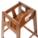 Winco CHH-104 29 3/4" Stackable Wood High Chair w/ Waist Strap, Walnut