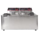 Winco EFT-32 Countertop Electric Fryer - (2) 16 lb Vats, 120v