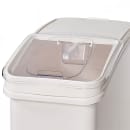 Winco IB-27 Ingredient Bin - 27 Gallon Capacity, Clear Lid/White Base