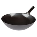 Winco WOK-36 16" Carbon Steel Stir Fry Pan - No Interior Rivets