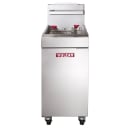 Vulcan LG400 Gas Fryer - (1) 50 lb Vat, Floor Model, Natural Gas