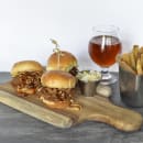 Tablecraft 10508 Bread Board w/ Handle - 13 5/8" x 7 3/4", Acacia Wood