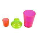 GET SH-175-NEON 17 1/2 oz Plastic Bar Cocktail Shaker Set, Neon