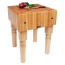 John Boos AB05 10" Maple Top Butcher Block Work Table - 24"L x 24"D