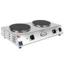 Cadco CDR-2C 21 1/4" Electric Hot Plate w/ (2) Burners & Infinite ...
