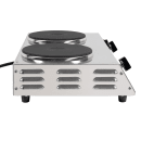 Cadco CDR-2C 21 1/4" Electric Hot Plate w/ (2) Burners & Infinite ...