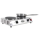 Cadco CDR-2C 21 1/4" Electric Hot Plate w/ (2) Burners & Infinite ...