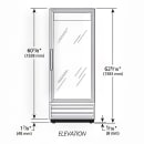 True GDM-12F-HC~TSL01 24 7/8" One Section Display Freezer w/ Swing Door ...
