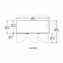 True GDM-72F-HC~TSL01 78" Three Section Display Freezer w/ Swing Doors ...