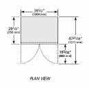 True T-35F-HC 40" Two Section Reach In Freezer, (2) Solid Doors, 115v