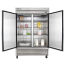 True T-49F-HC 54" Two Section Reach In Freezer, (2) Solid Doors, 115v