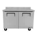 True TWT-48-HC 48" Worktop Refrigerator w/ (2) Sections, 115v