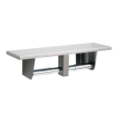 Bobrick B-2840 Toilet Tissue Dispenser w/ Utility Shelf, Stainless