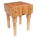 John Boos AB05 10" Maple Top Butcher Block Work Table - 24"L x 24"D
