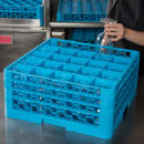 Carlisle OptiClean™ Glass Rack w/ (25) Compartments - (3) Extenders ...