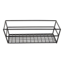 American Metalcraft RMB95B Rectangular Basket w/ Grid Bottom, Black