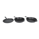 Lodge 6 Piece Seasoned Cast Iron Cookware Set w/ Pans & Accessories ...