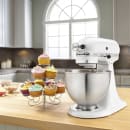 KitchenAid K45SSWH 10 Speed Stand Mixer w/ 4 1/2 qt Stainless Bowl ...