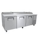 True TPP-93 93" Pizza Prep Table w/ Refrigerated Base, 115v