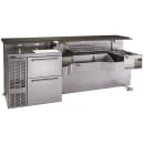 Perlick PTE68-B 68" Tobin Ellis Cocktail Station w/ 64 lb Ice Bin ...